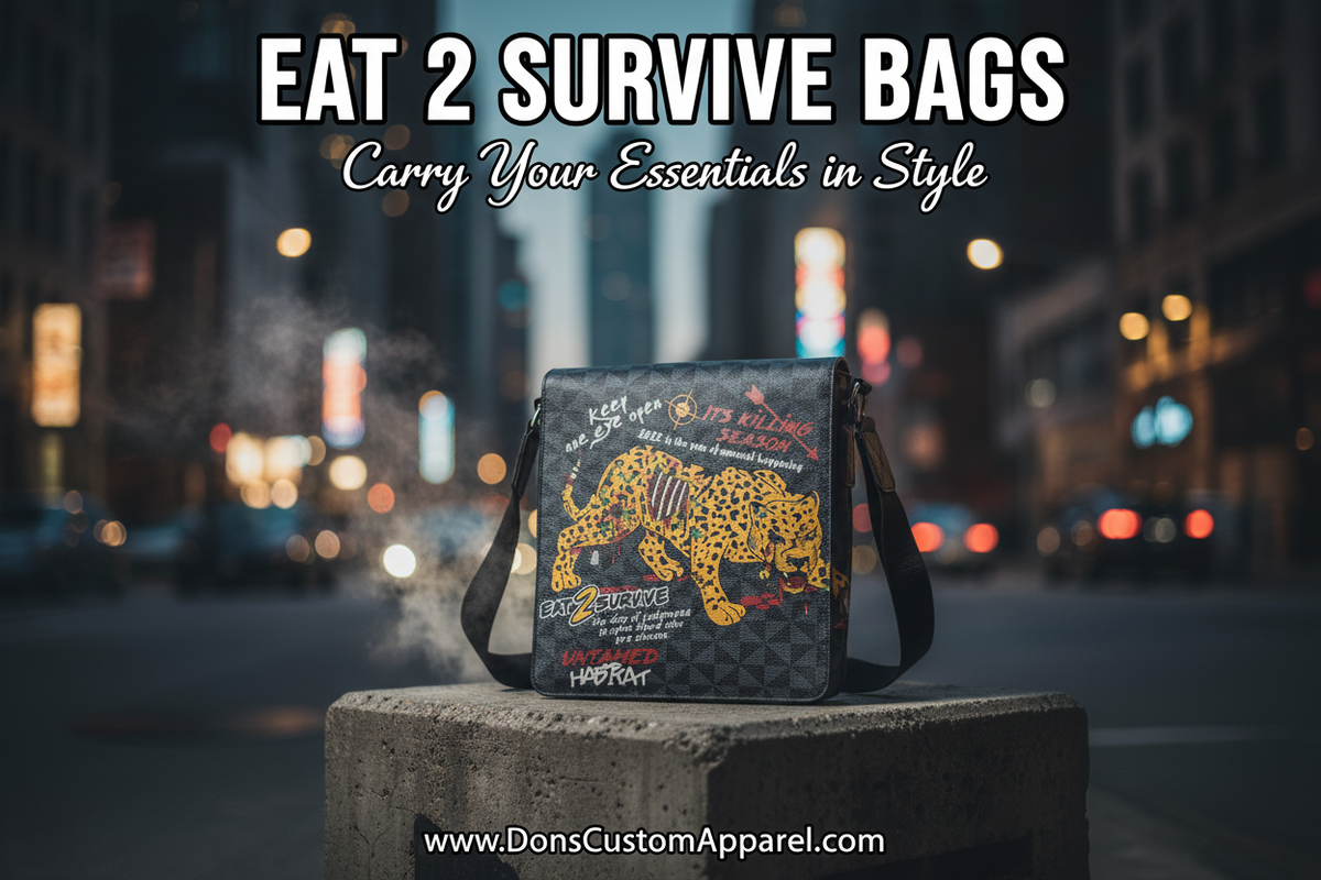 Eat 2 Survive Bags - Premium Messenger Bags & Streetwear Accessories ...